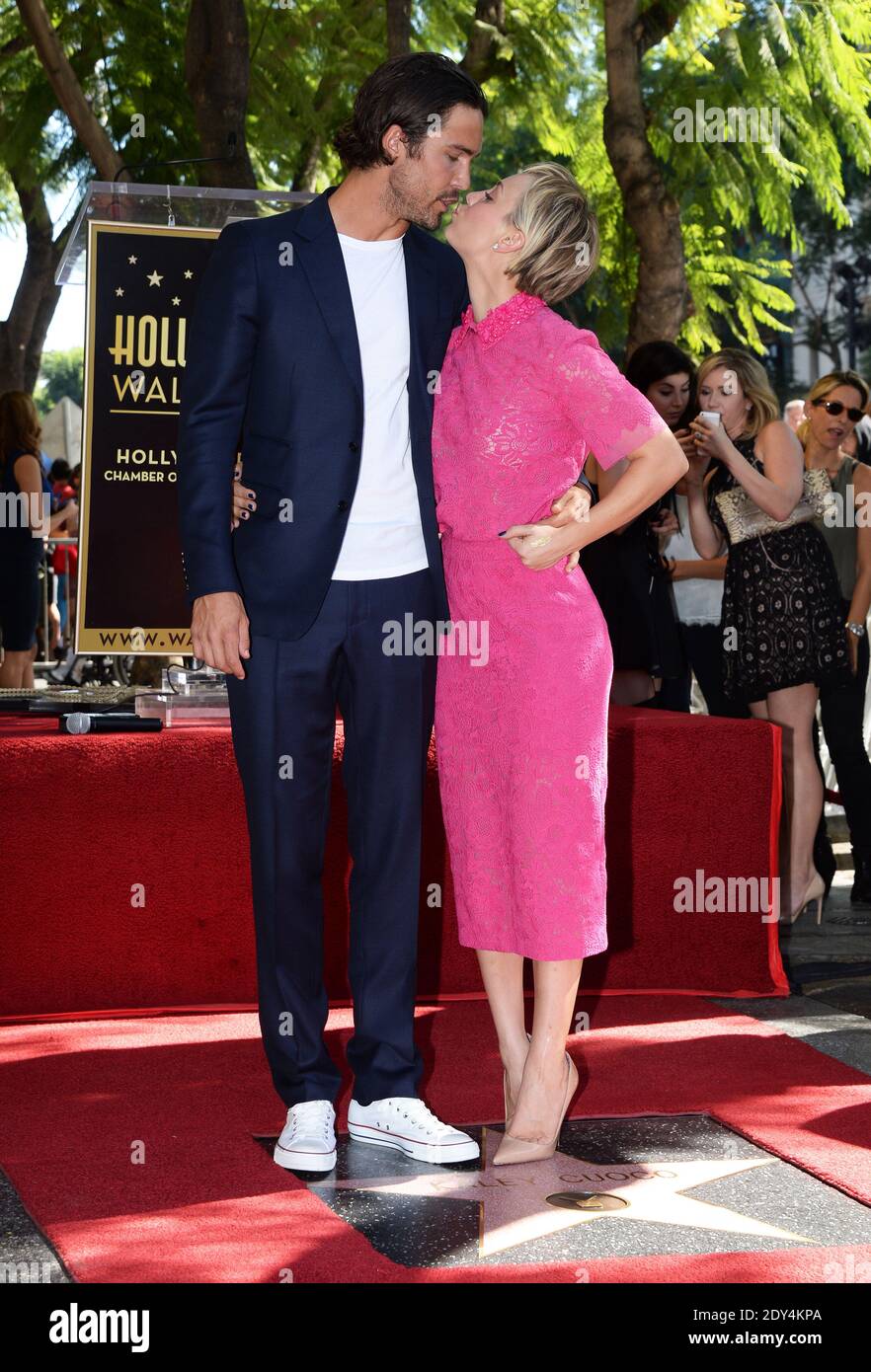 Ryan Sweeting attends the ceremony honoring his wife Kaley Cuoco with a ...