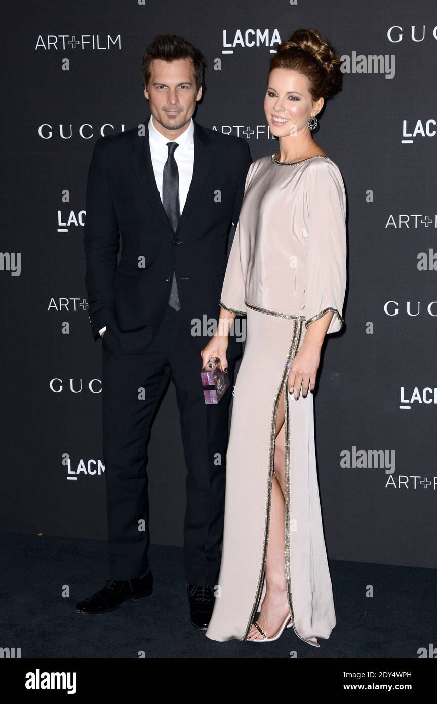 Kate Beckinsale and Len Wiseman attend the 2014 LACMA Art + Film Gala ...