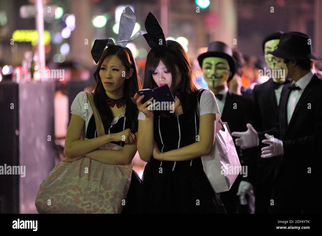 Halloween atmosphere in the Roppongi street in Tokyo, Japan on October ...