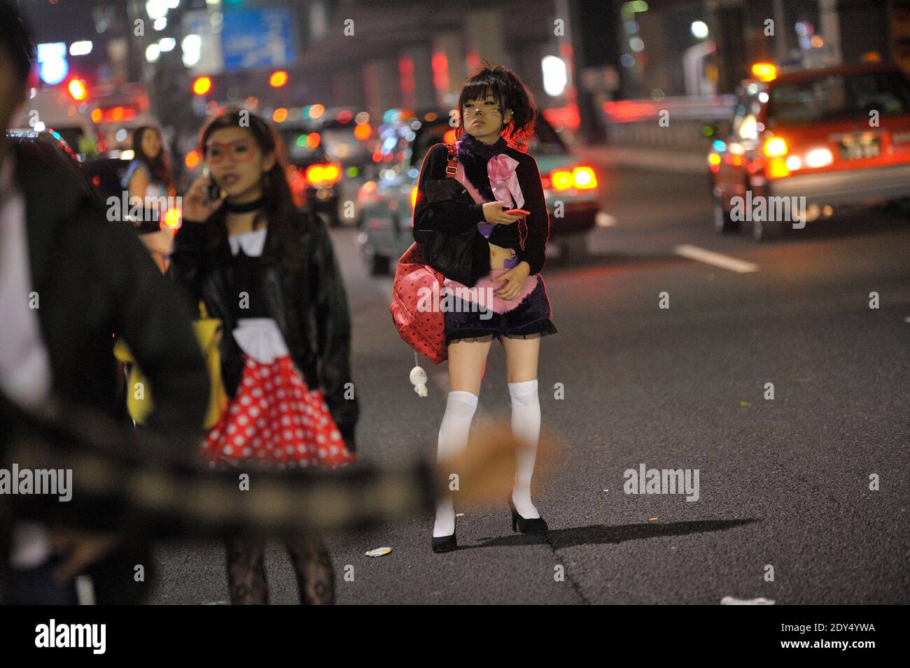 Halloween atmosphere in the Roppongi street in Tokyo, Japan on October ...