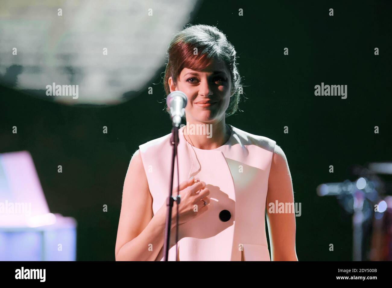 French oscar winning actress Marion Cotillard performing live with ...