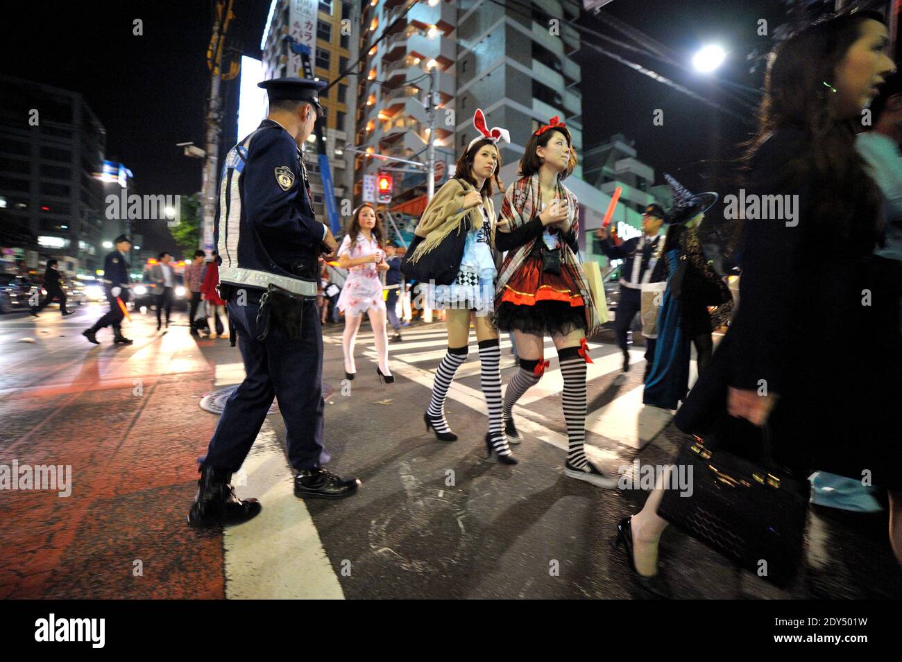 Halloween atmosphere in the Roppongi street in Tokyo, Japan on October ...