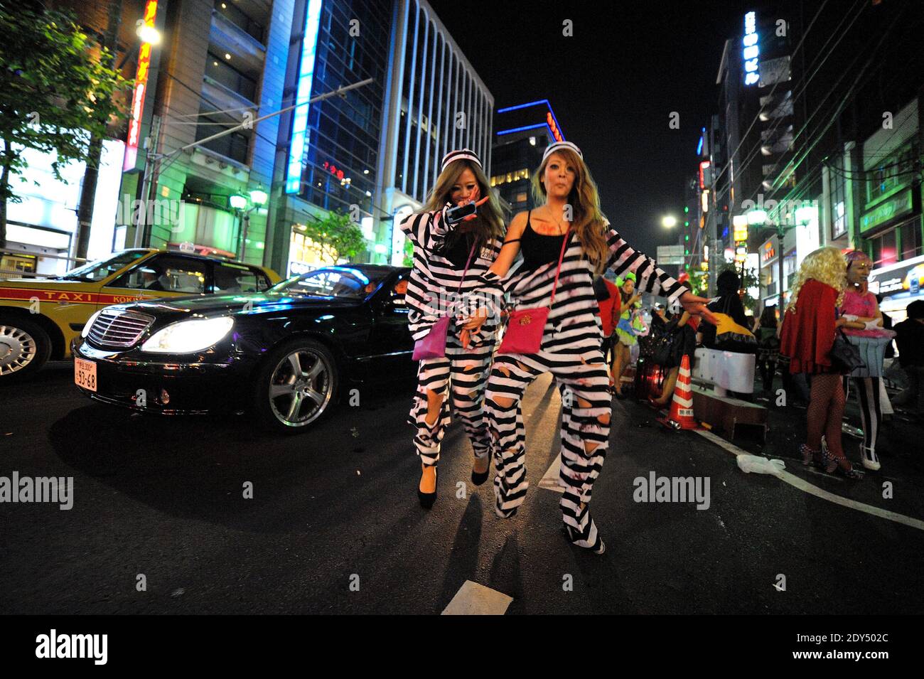 Halloween atmosphere in the Roppongi street in Tokyo, Japan on October ...