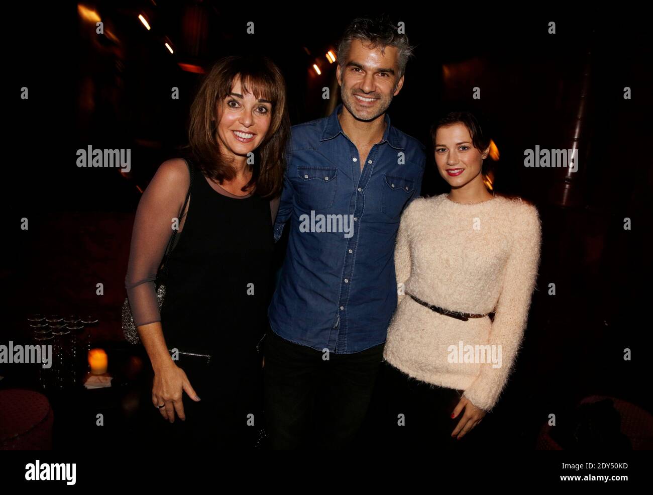 Anna-Veronique El Baze, Francois Vincentelli and his wife Alice Dufour ...