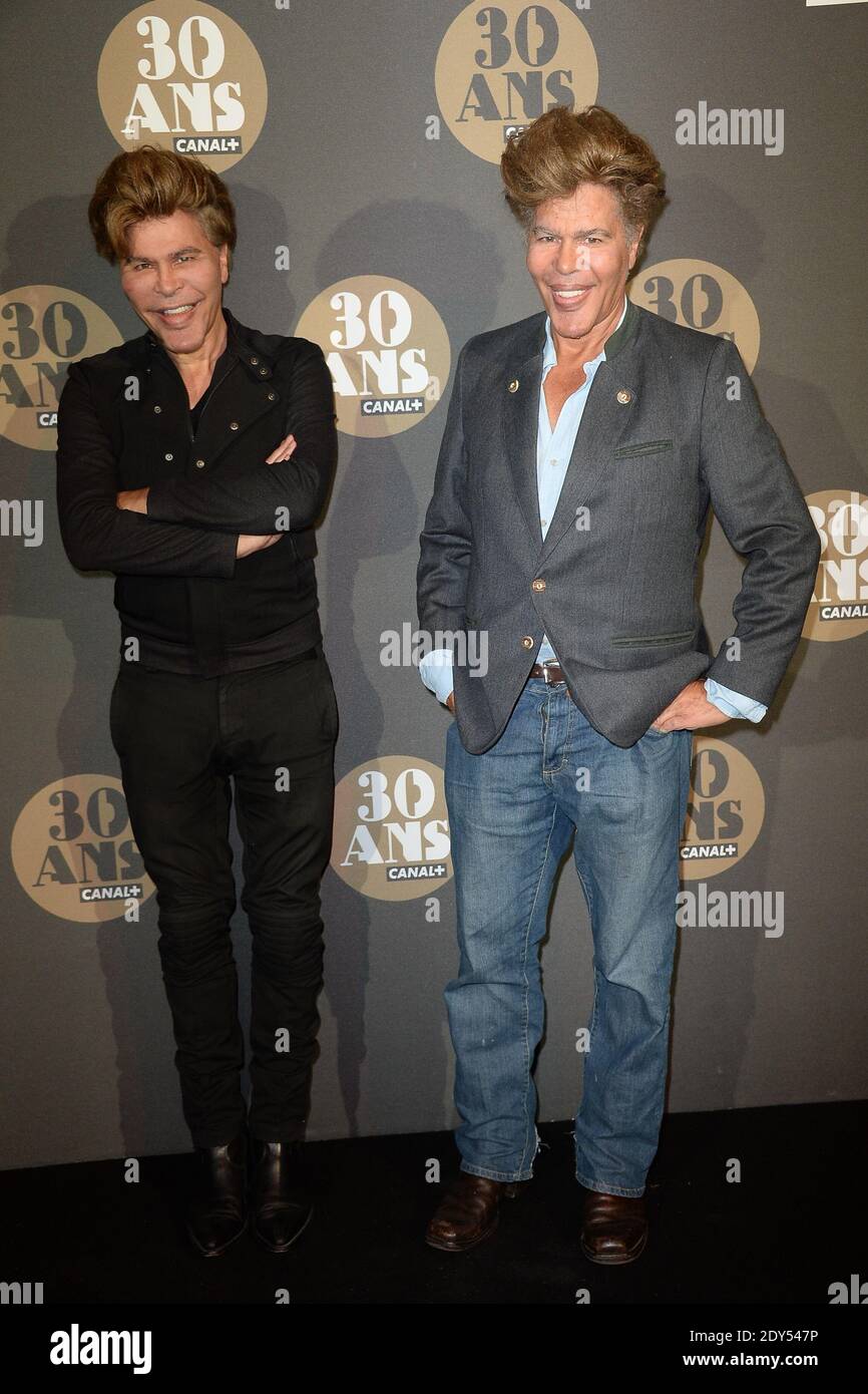 Igor and Grichka Bogdanoff attending Canal Plus 30th anniversary Party ...