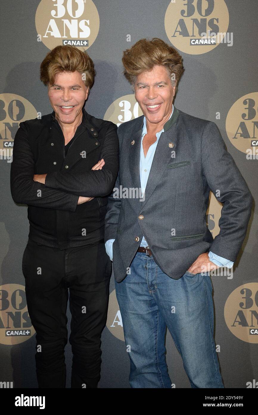 Igor and Grichka Bogdanoff attending Canal Plus 30th anniversary Party ...