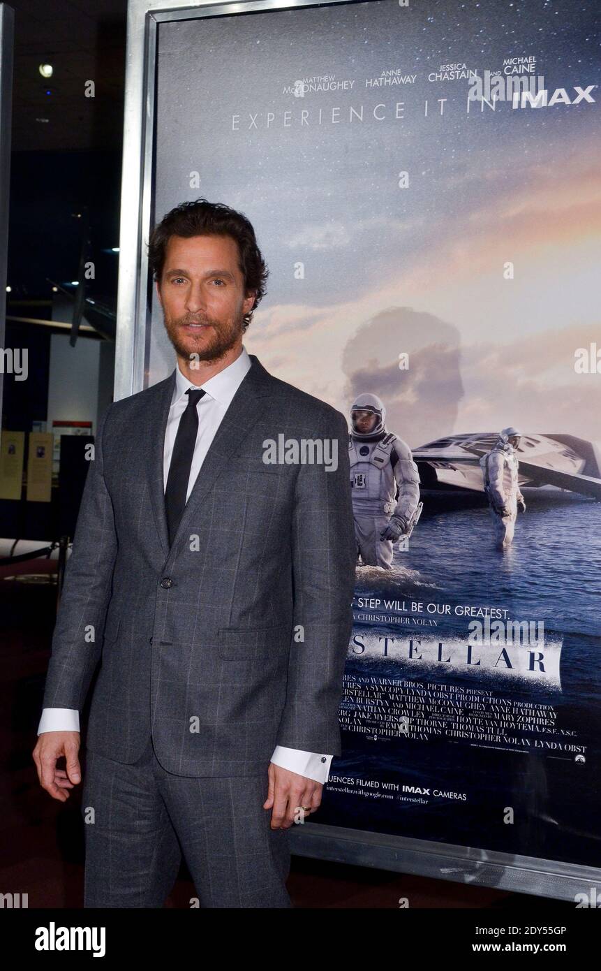 Actor Matthew McConaughey walks the red carpet during the DC premiere ...