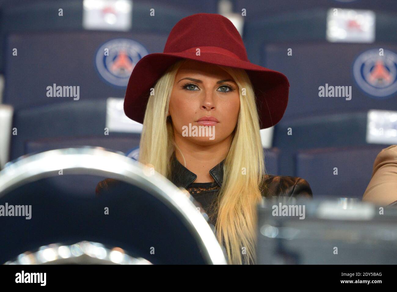 Model during the French First League soccer match, Paris-St-Germain vs ...