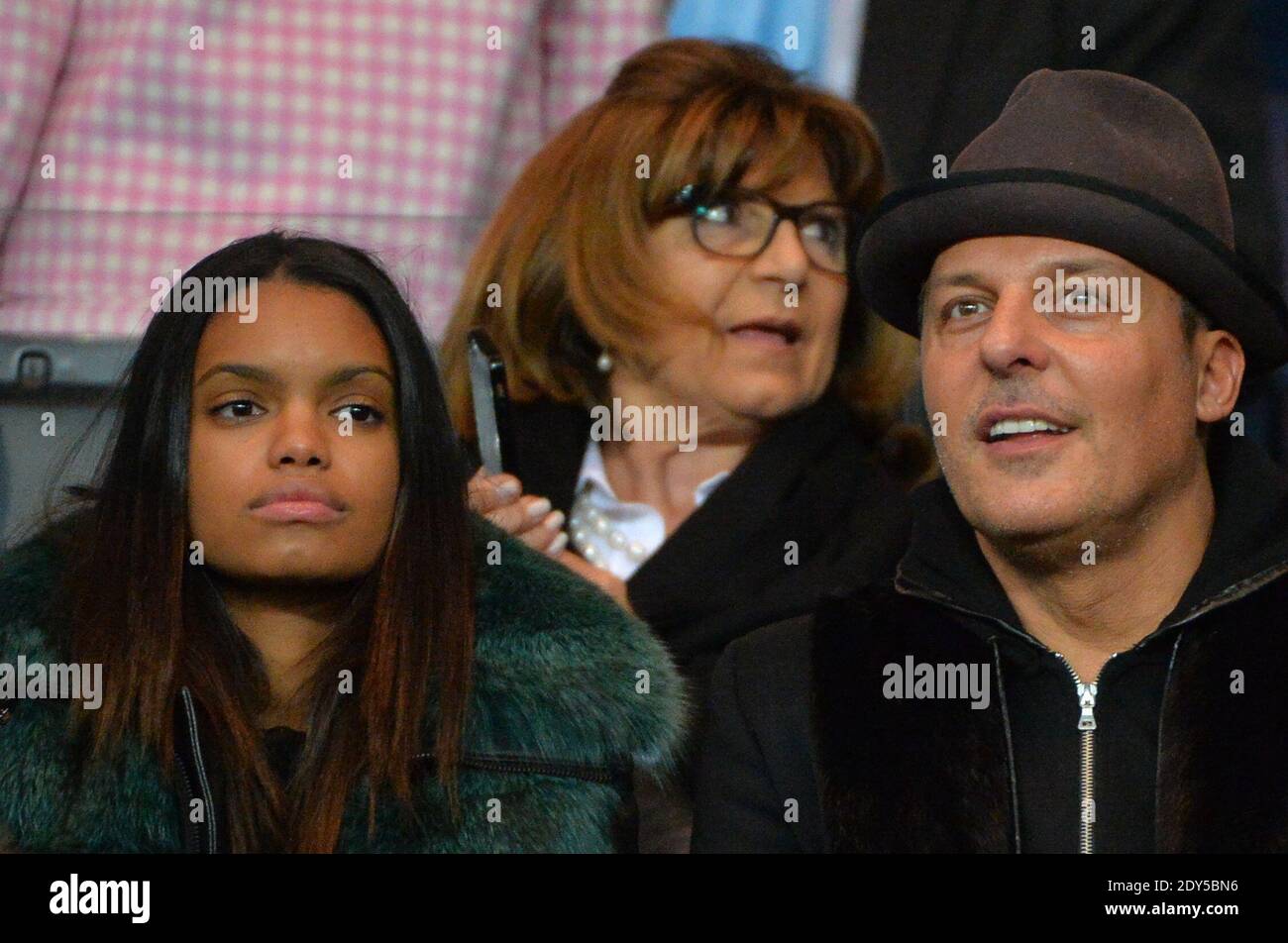 Jean Roch attending the French First League soccer match, Paris Saint ...