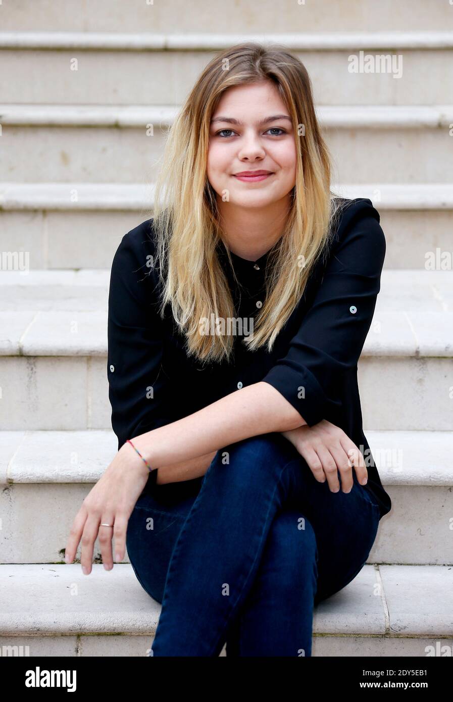 Louane Emera poses during the La Famille Belier Photocall as part of ...