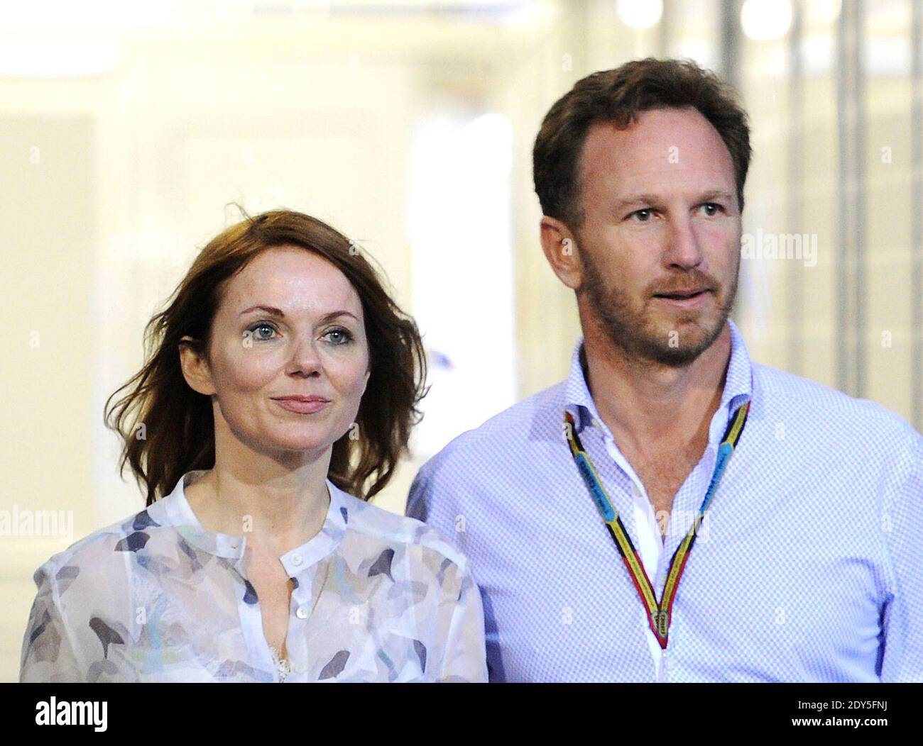 Christian Horner And Geri Halliwell High Resolution Stock Photography ...