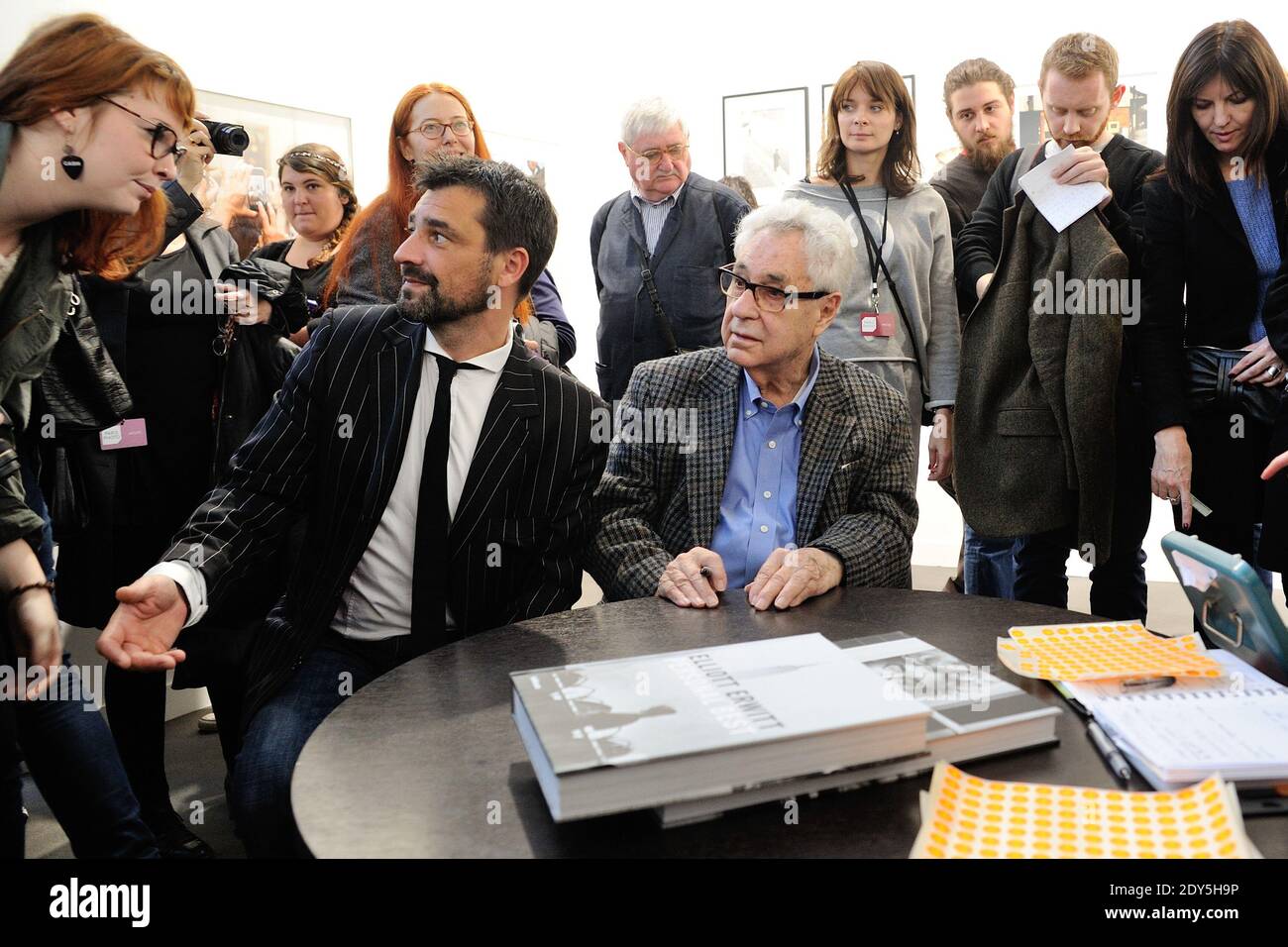 Photographer Elliott Erwitt attending Paris Photo at the Grand Palais ...