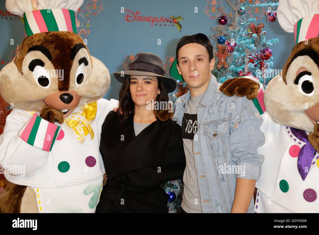 Alizee and her boyfriend Gregoire Lyonnet attending the Christmas ...
