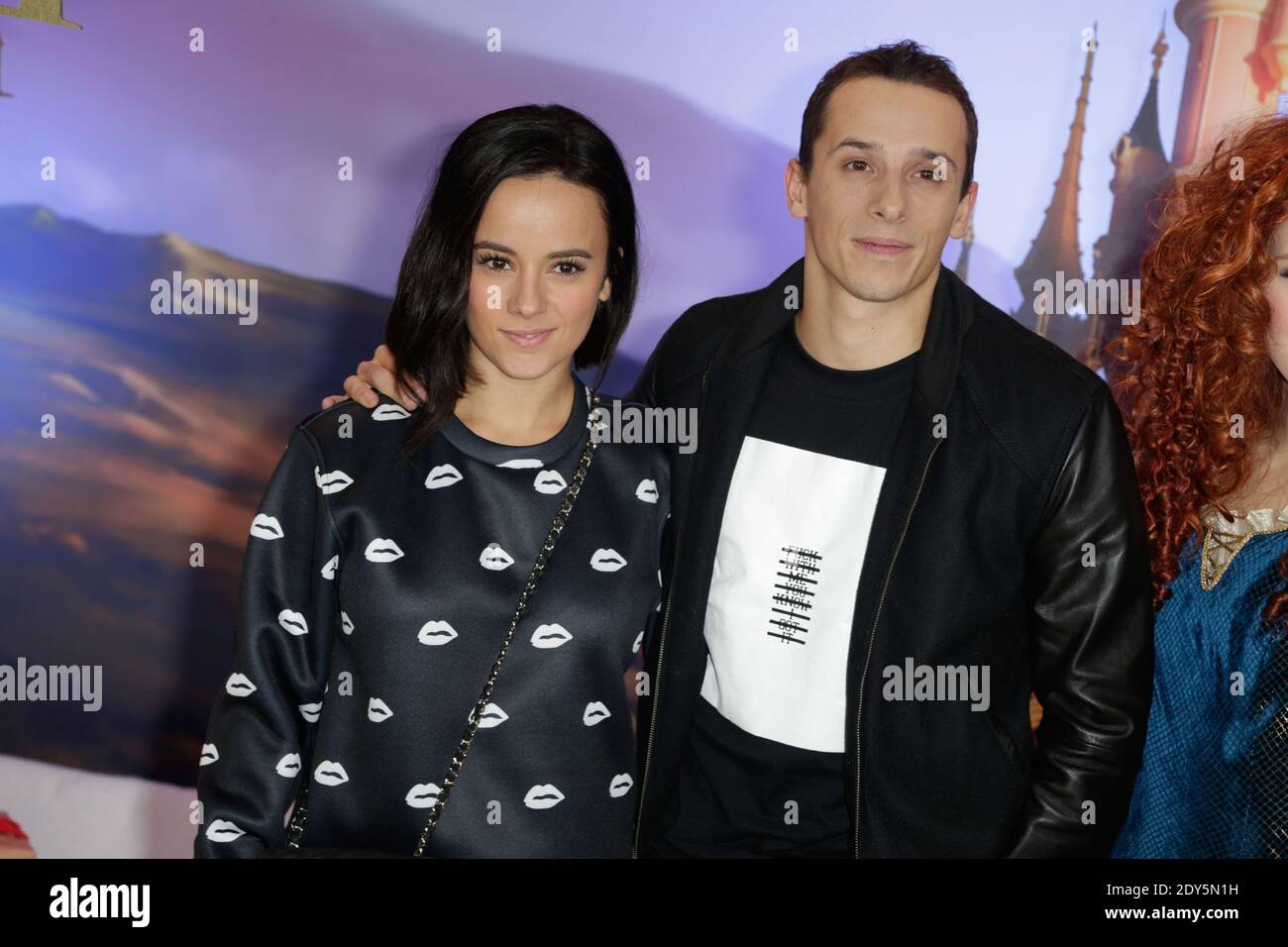 Alizee and her boyfriend Gregoire Lyonnet attending the Christmas ...