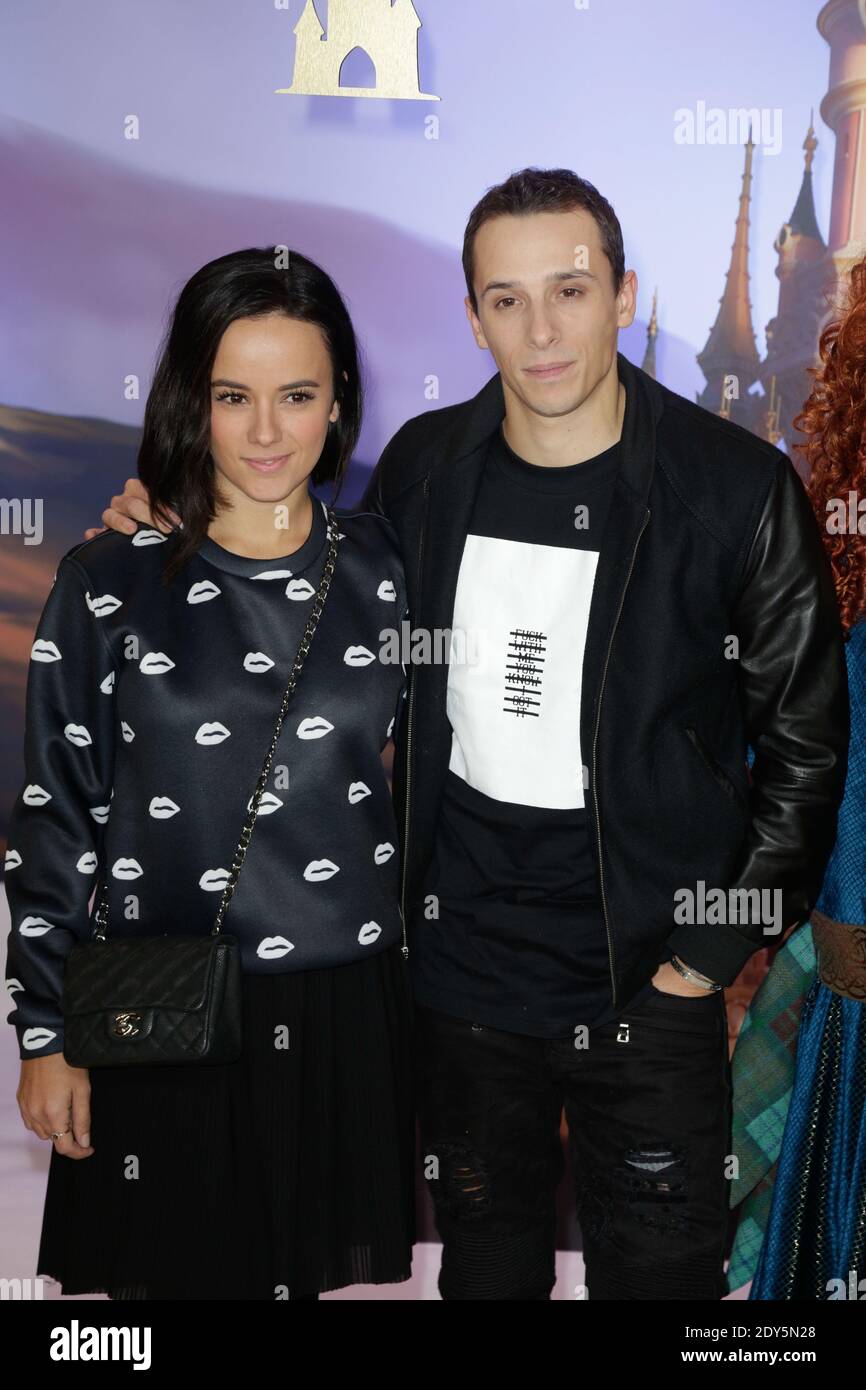 Alizee and her boyfriend Gregoire Lyonnet attending the Christmas ...