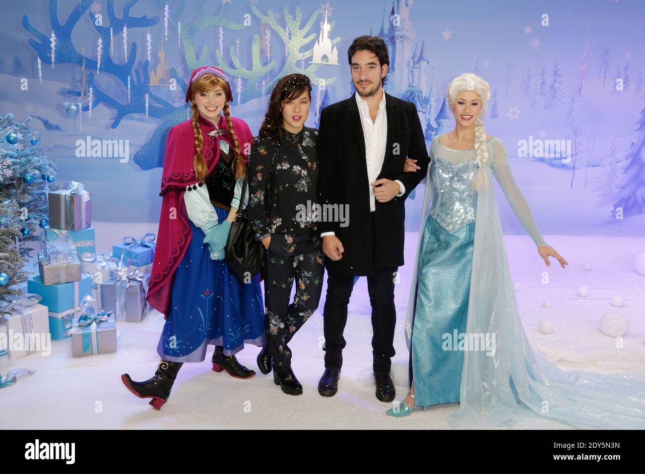 Mylene Jampanoi and her boyfriend Dimitri Stephanides attending the ...