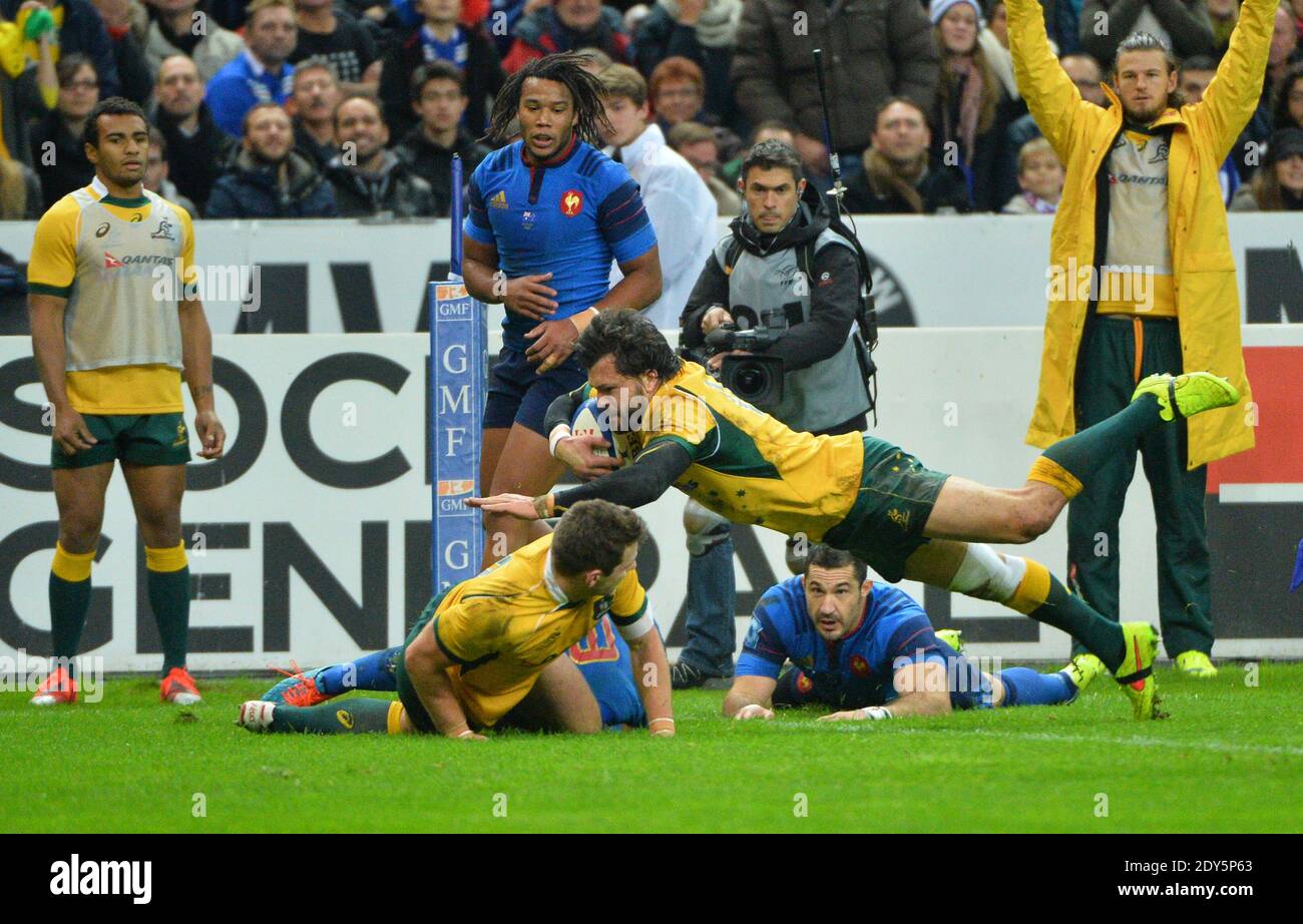 Australia's Essai Ben Mccalman during the International Test Rugby ...
