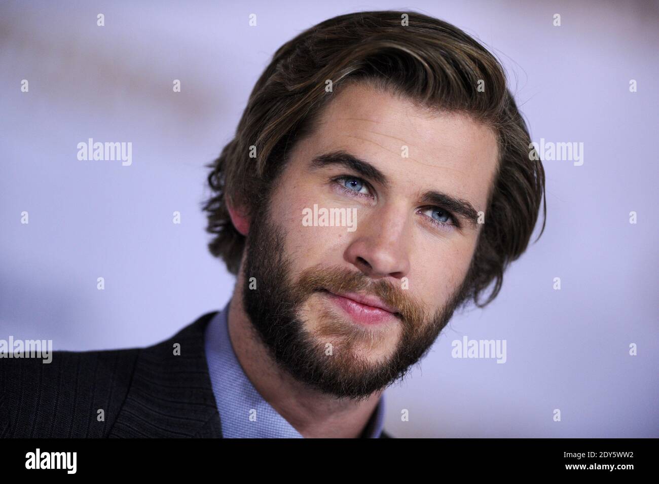 Liam Hemsworth attends the premiere of Lionsgate's The Hunger Games ...
