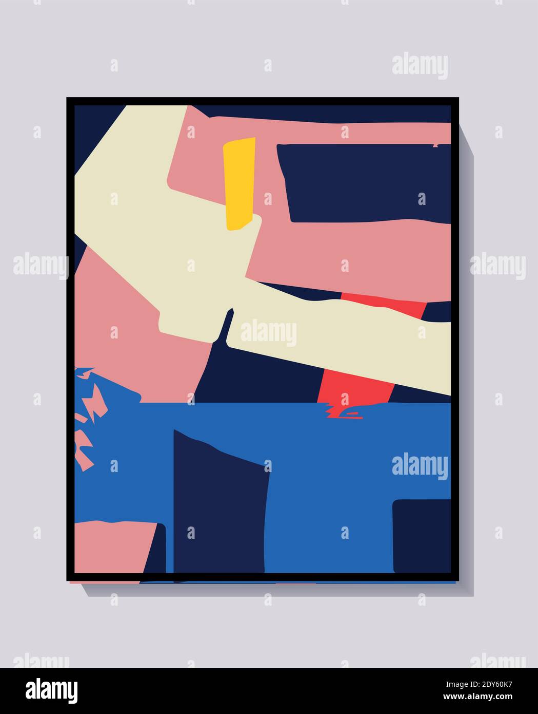 Design poster, Vector template with shapes, rectangle and square ...