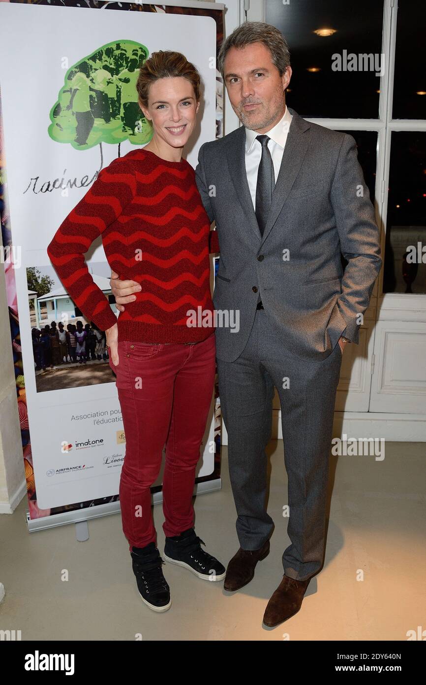 Julie Andrieu and Stephane Delajoux attending the 10th anniversary ...