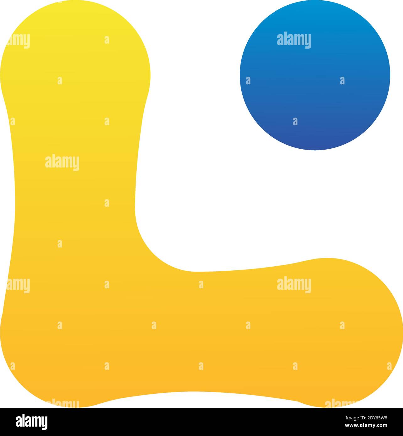 yellow and blue forms company logo colorful design icon vector ...