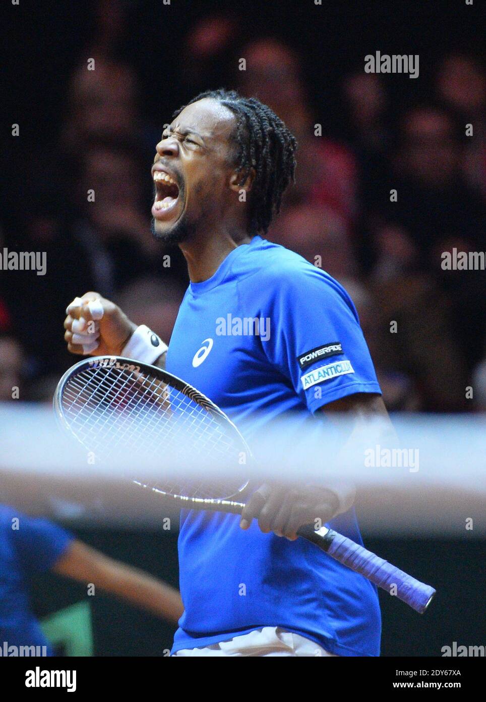 France's Gael Montfils vs Switzerland's Roger Federer in the Final of ...