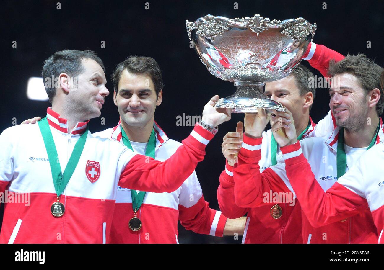 Switzerland's Winner Trophy the David Cup 3-1 the Final of the Davis ...