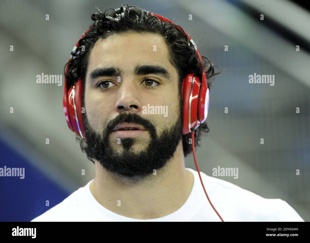 France's Yoann Huget before the friendly rugby match, France vs ...