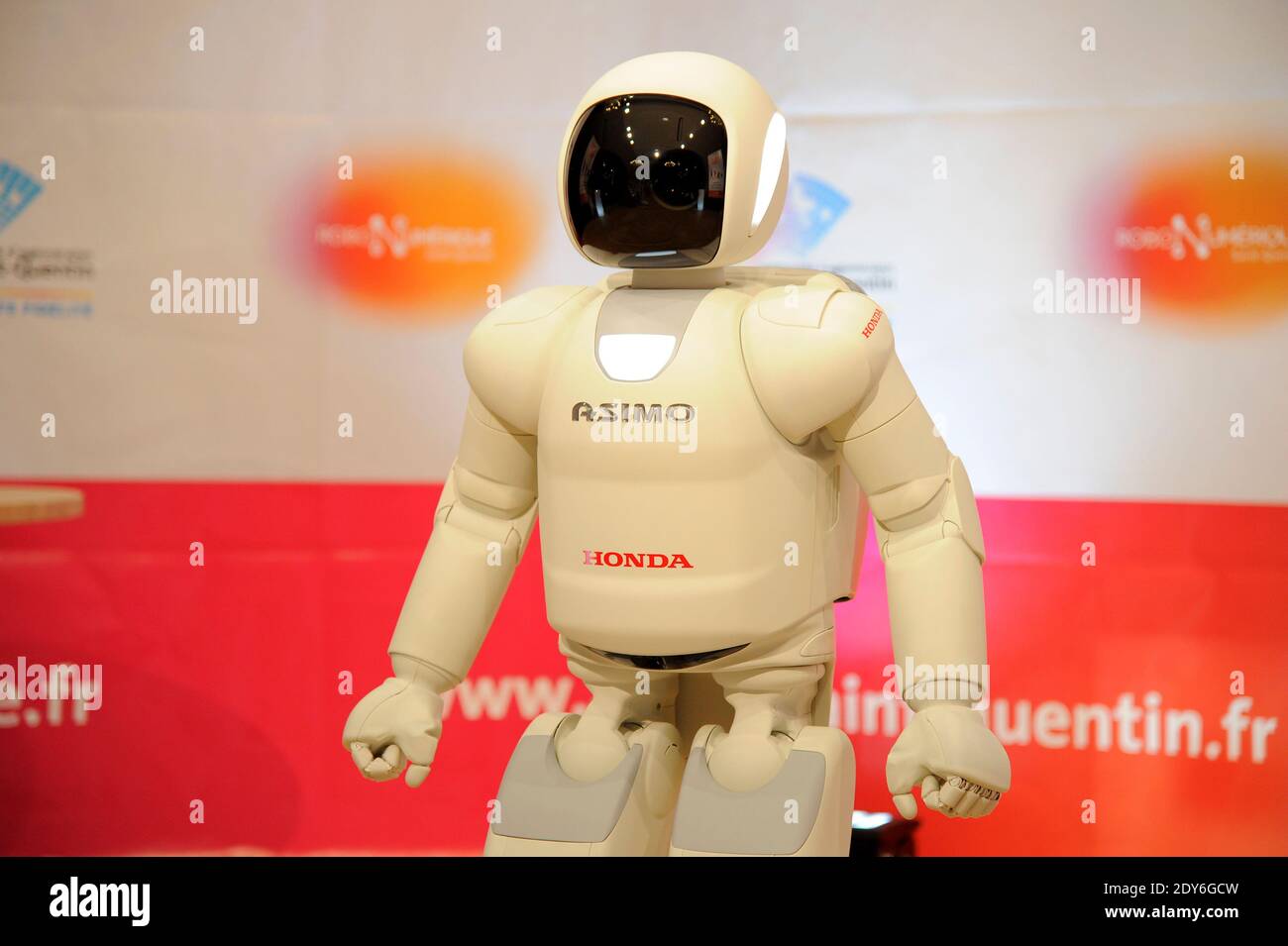 Honda's humanoid robot ASIMO (Advanced Step in Innovative MObility ...