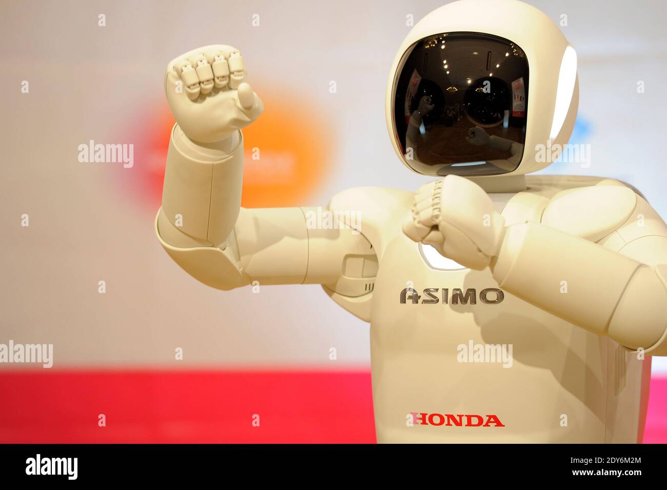 Honda's humanoid robot ASIMO (Advanced Step in Innovative MObility ...