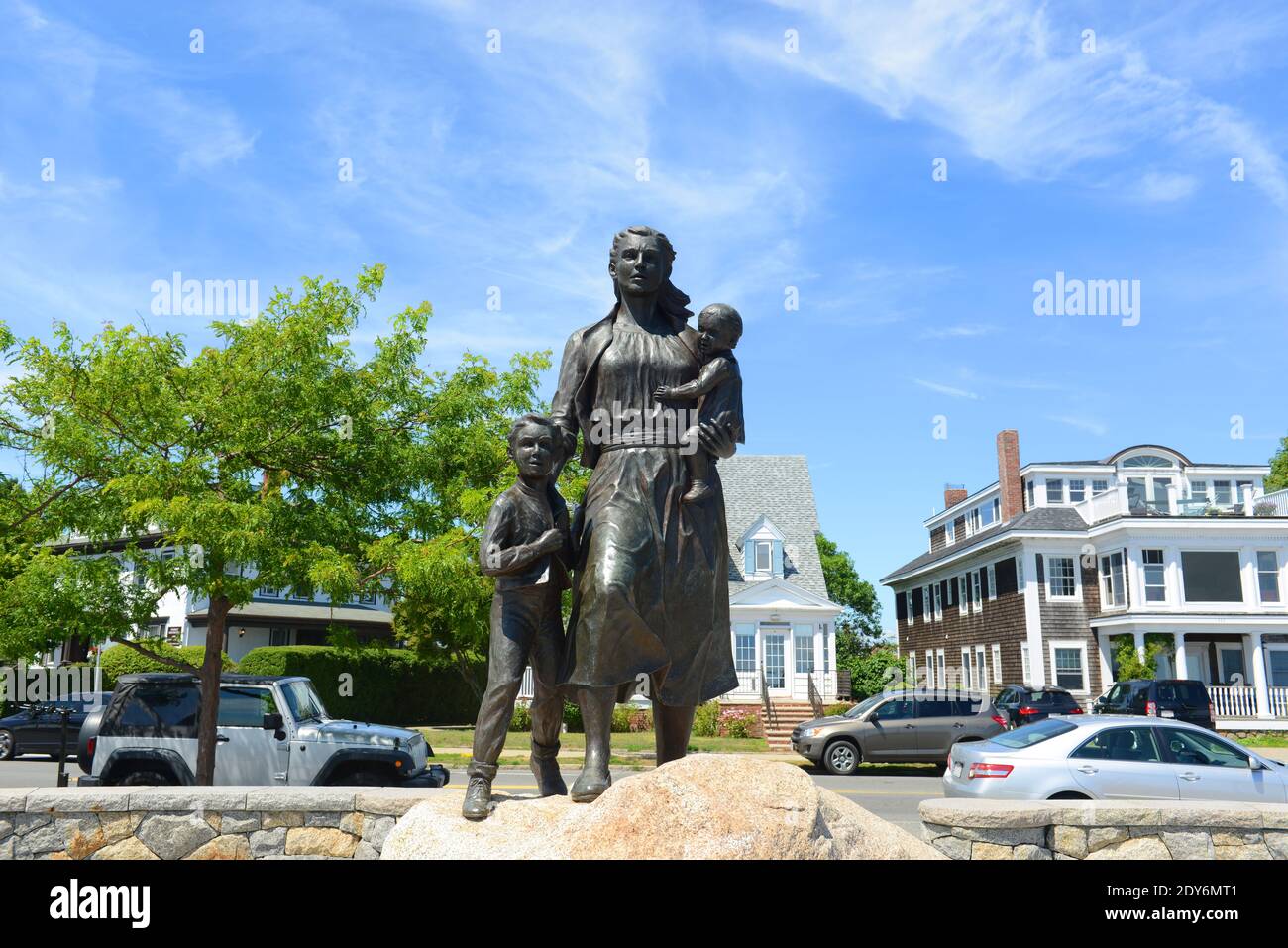 Man At The Wheel Statue Gloucester High Resolution Stock Photography ...