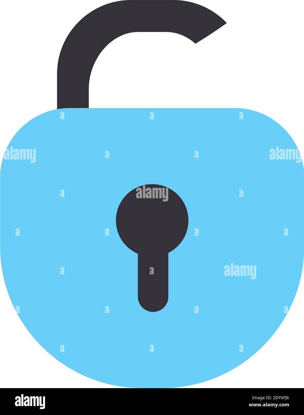 padlock with a blue color Stock Vector Image & Art - Alamy