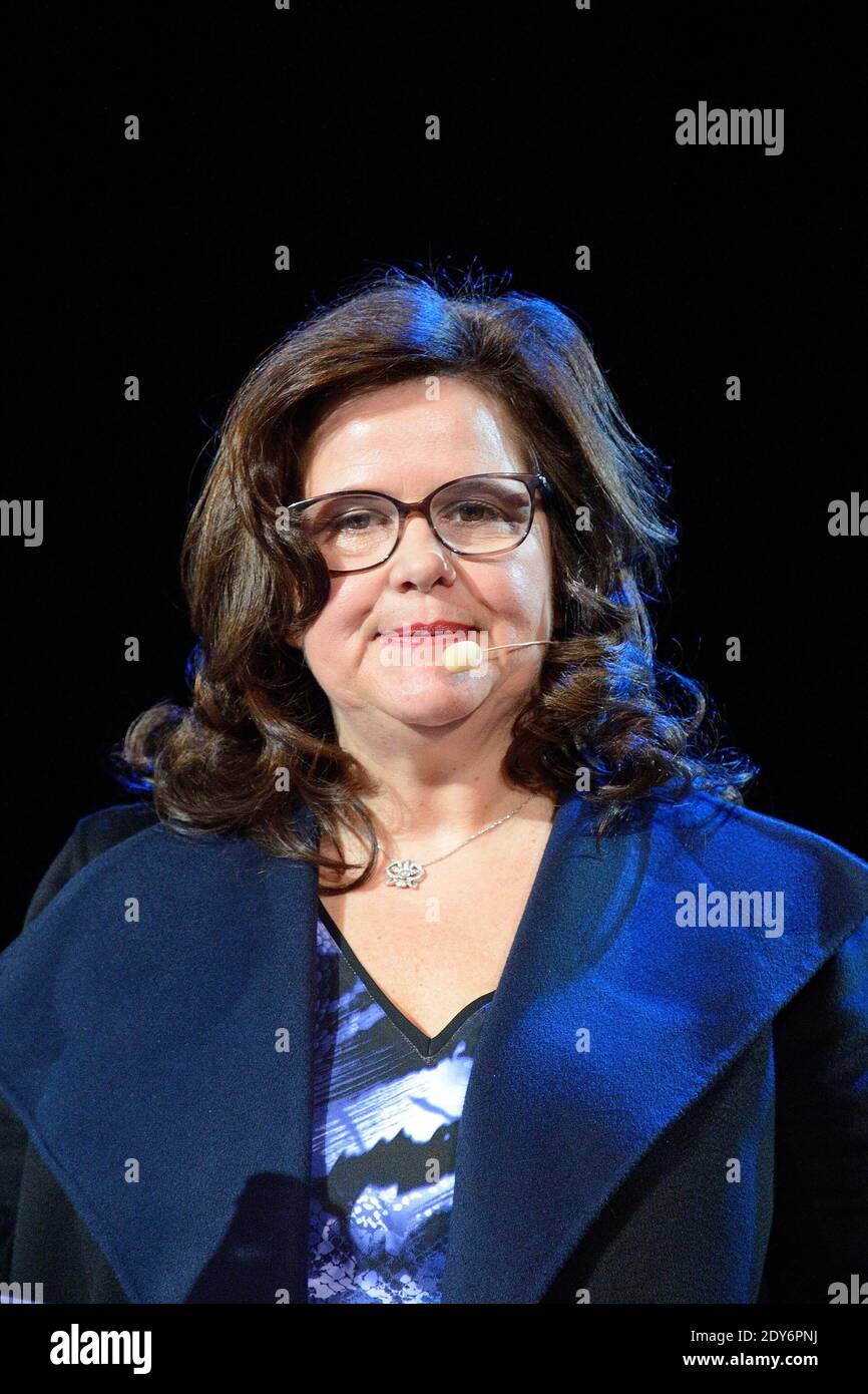 Nathalie Bellon-Szabo attending a press conference about Lido new show ...
