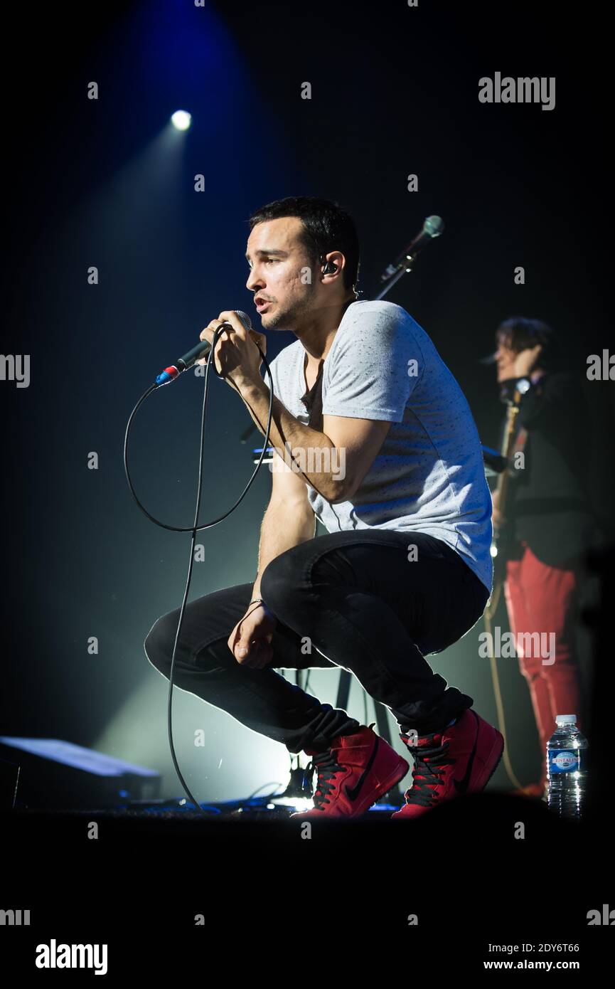 Gabriel Garzon-Montano performs on stage at the Arena, Geneva ...