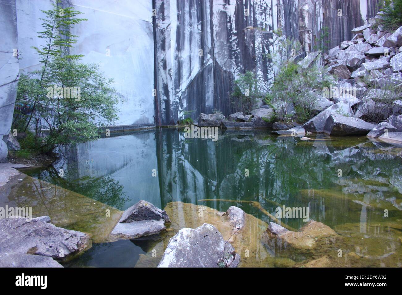 Watercourse at the quarry lake hi-res stock photography and images - Alamy