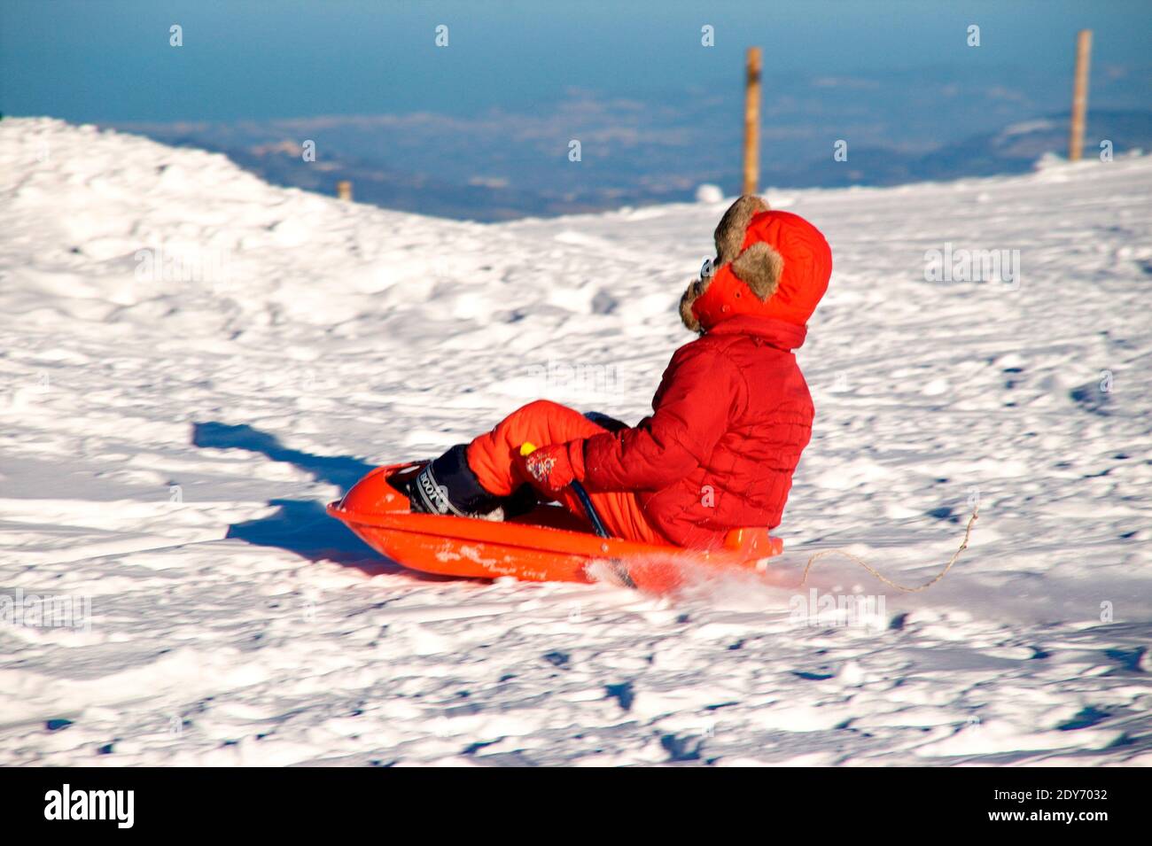 Adult sledging mountain hi-res stock photography and images - Alamy