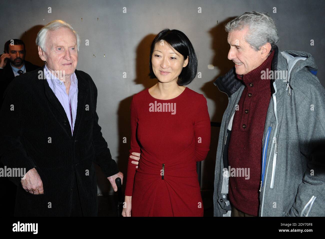 John Boorman, Fleur Pellerin and Claude Lelouch attending the ceremony ...