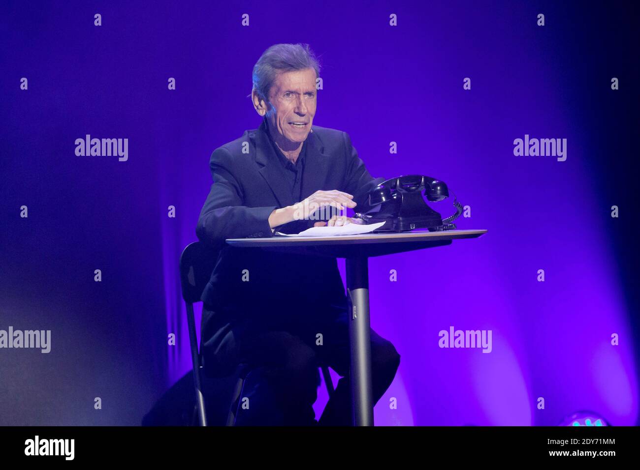 French humorist Pierre Pechin performs, during "Les Eternels du Rire ...