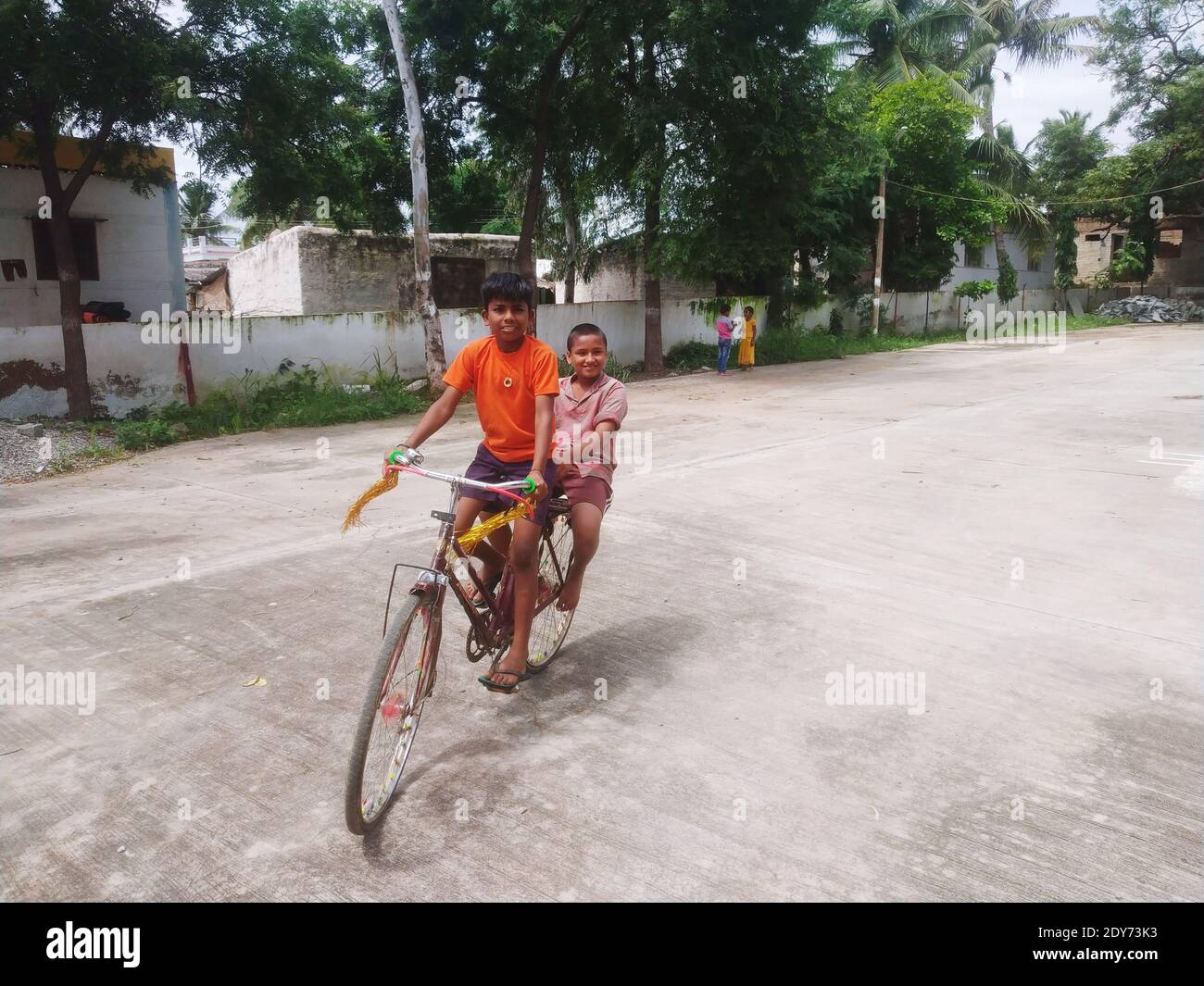 Indian Boys On Bike High Resolution Stock Photography and Images - Alamy