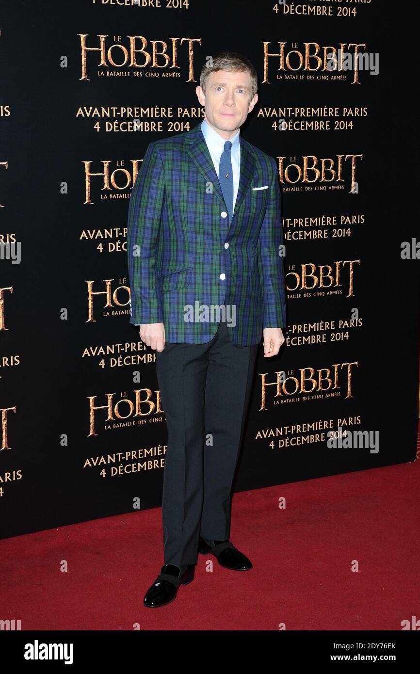 Martin Freeman attending The Hobbit Premiere at the Grand Rex cinema in ...