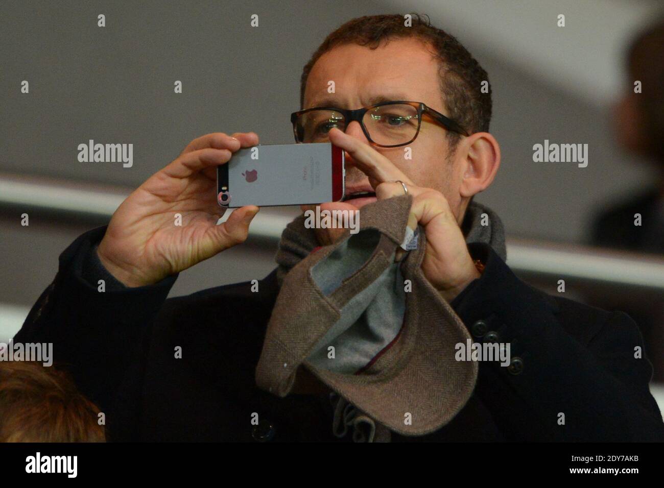 Actor Danny Boon during the French First League soccer match, Paris-St ...