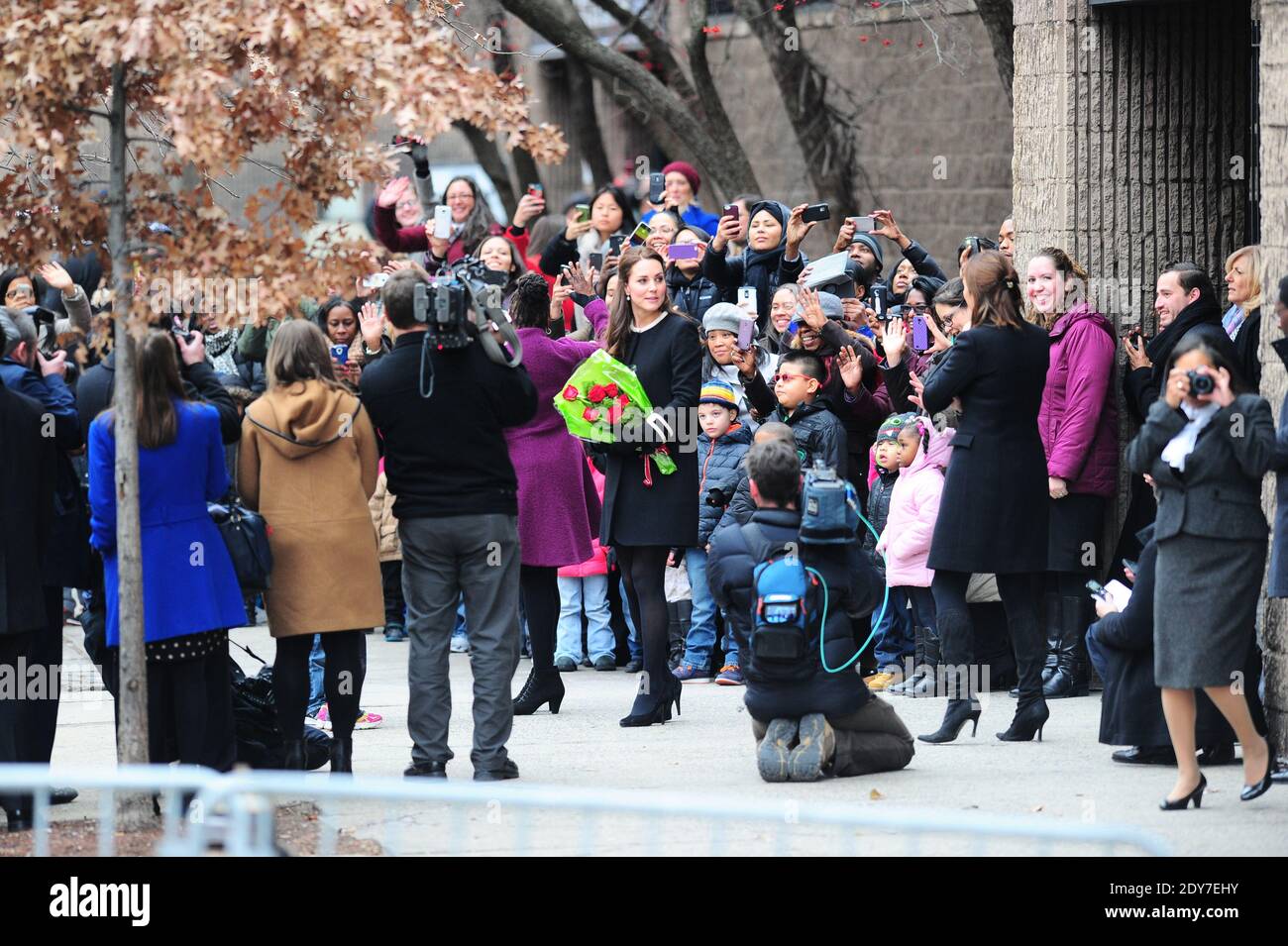 Duchess of Cambridge Kate Middleton is seen arriving with the First ...