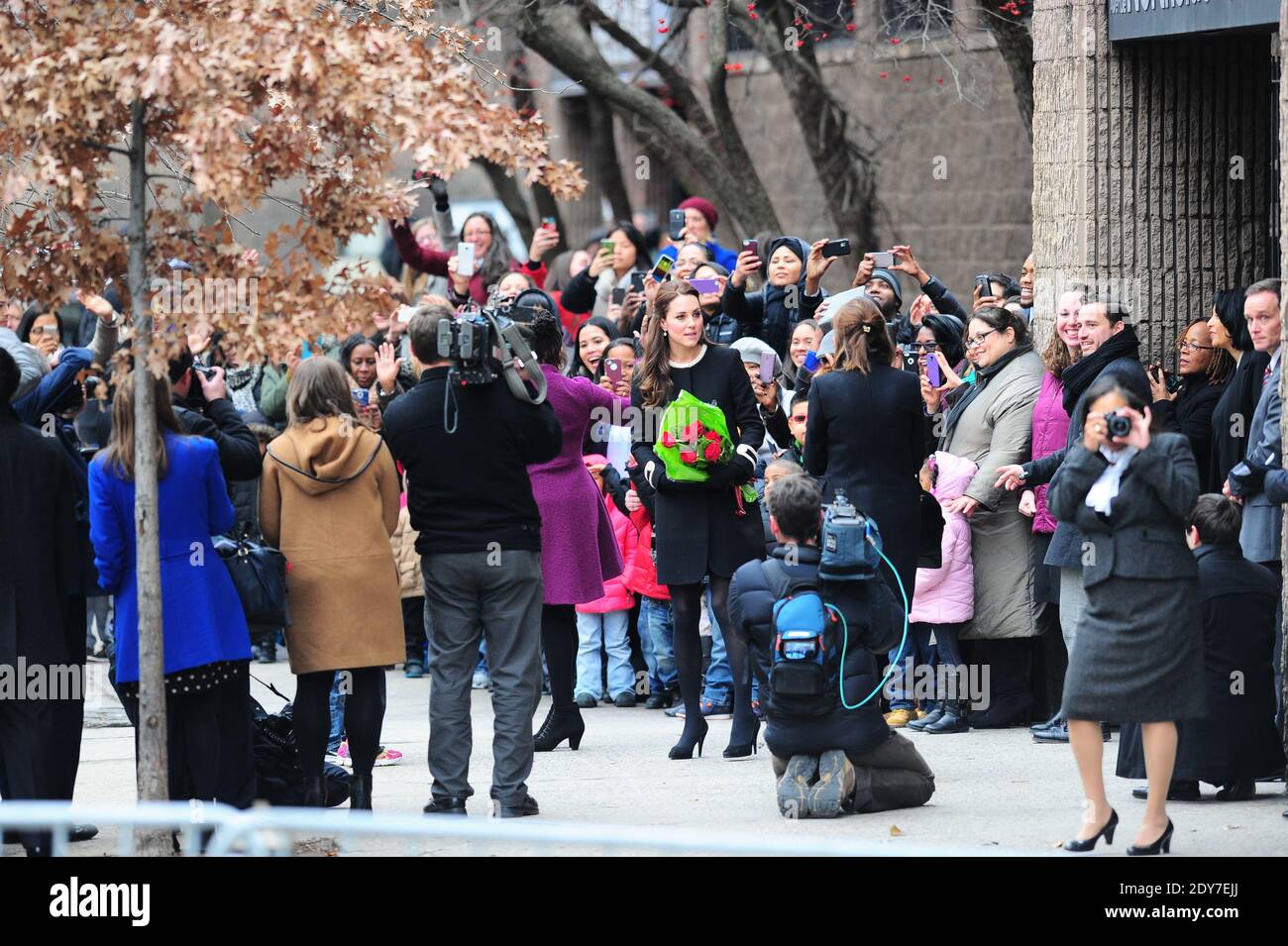 Duchess of Cambridge Kate Middleton is seen arriving with the First ...