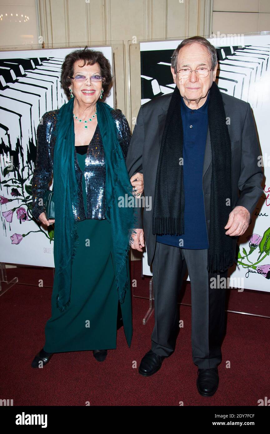Claudia Cardinale and Robert Hossein arriving for the 29th Gala De L ...