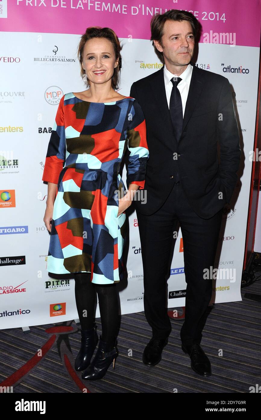 Caroline Roux and Francois Baroin attending the Prix de la Femme d ...