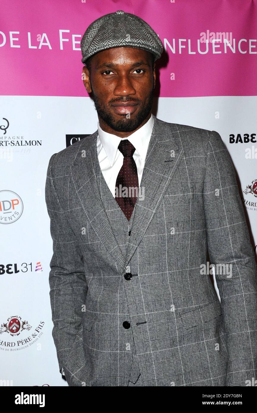 Didier Drogba attending the Prix de la Femme d'Influence 2014 at the ...
