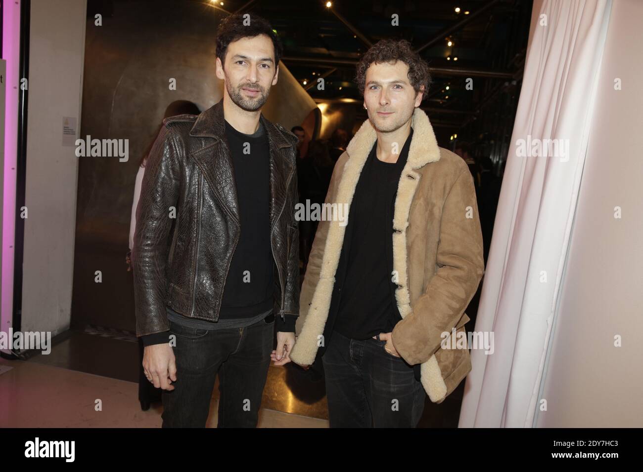 Aaron attending the Jeff Koons for H&M party at the Centre Pompidou, in ...