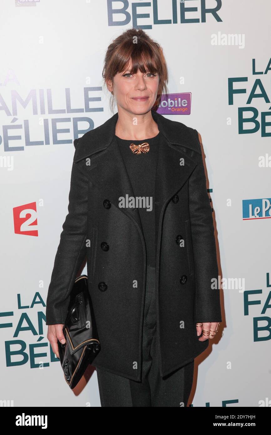 Marina Fois attending the French Premiere of the Movie "La famille ...