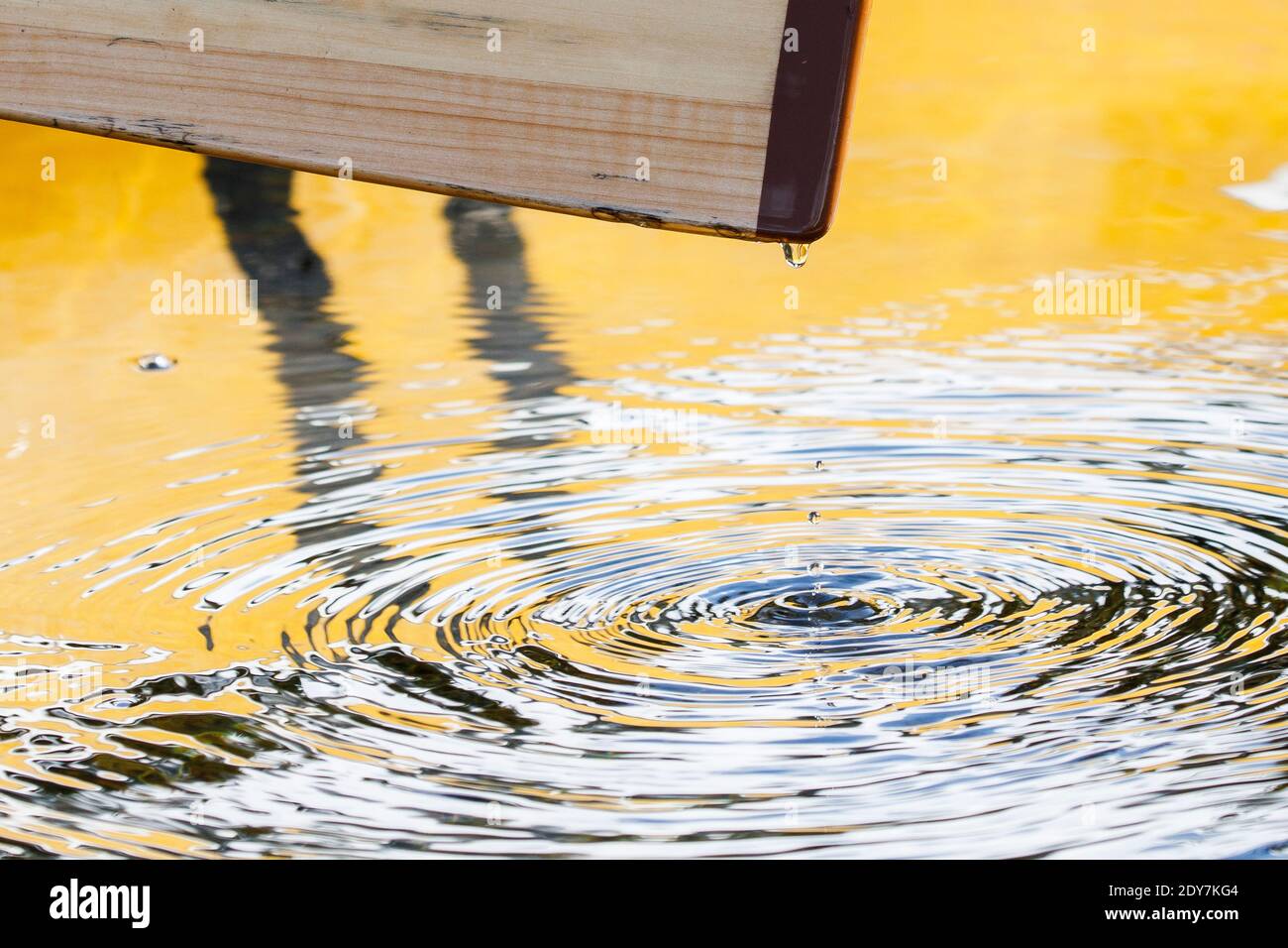 Water Dripping Into Lake