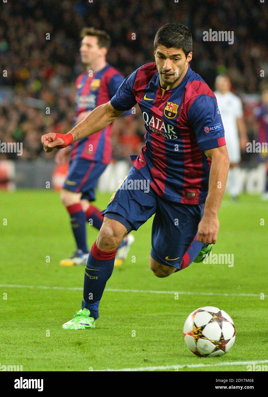 Barcelona's Luis Suarez during the UEFA Champions League soccer match ...